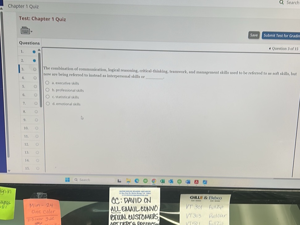 The combination of communication, logical | StudyX