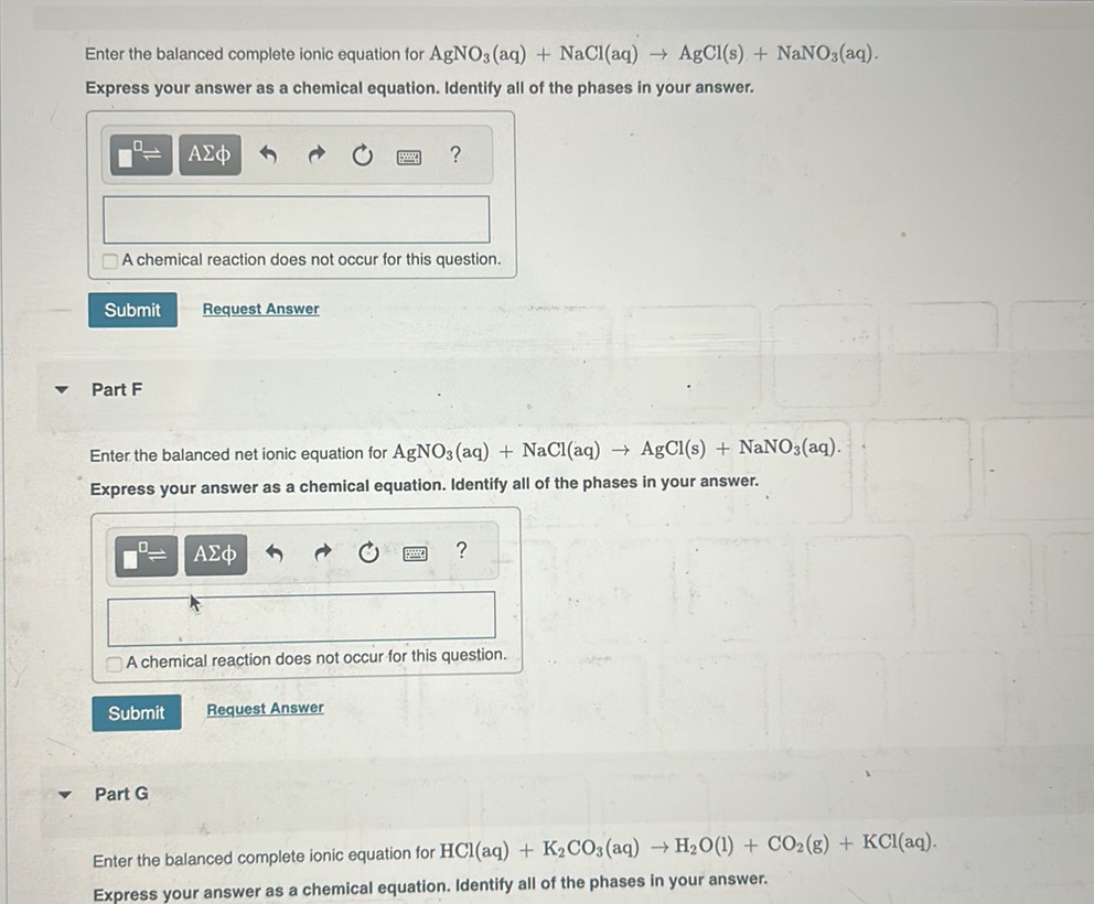 Enter the balanced complete ionic equation | StudyX