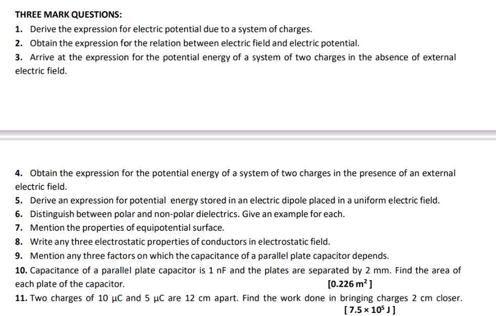 1. Derive the expression for electric | StudyX