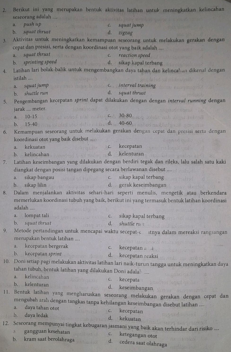 2. Berikut ini yang merupakan bentuk | StudyX