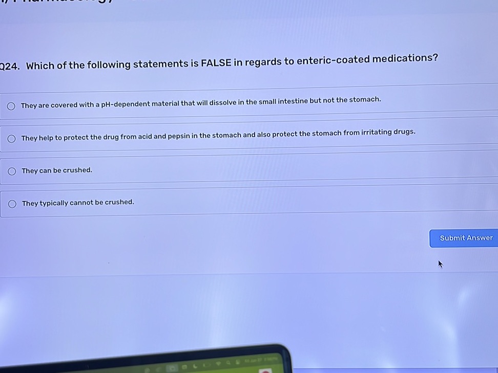 Q24. Which of the following statements is | StudyX