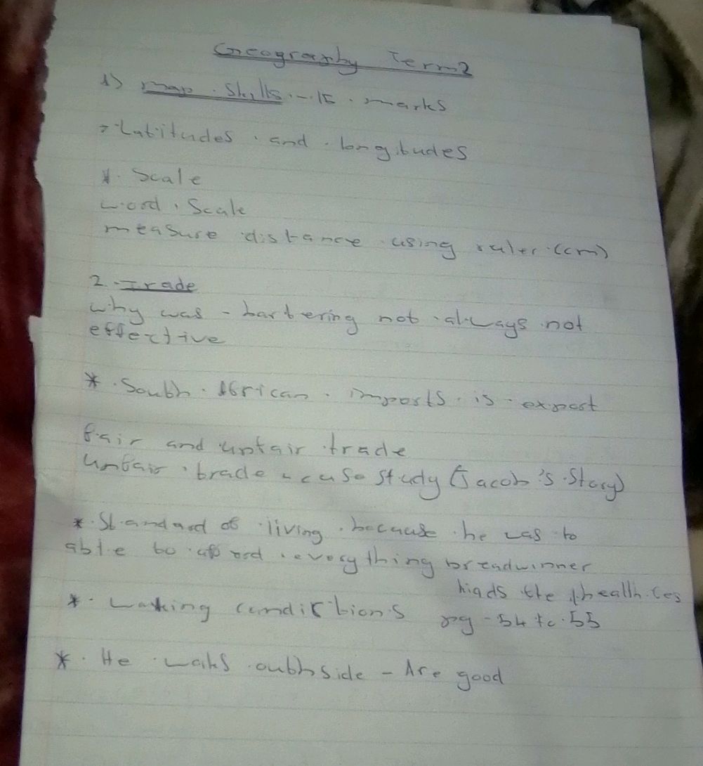 1) map skills - 15 marks > Latitudes and | StudyX