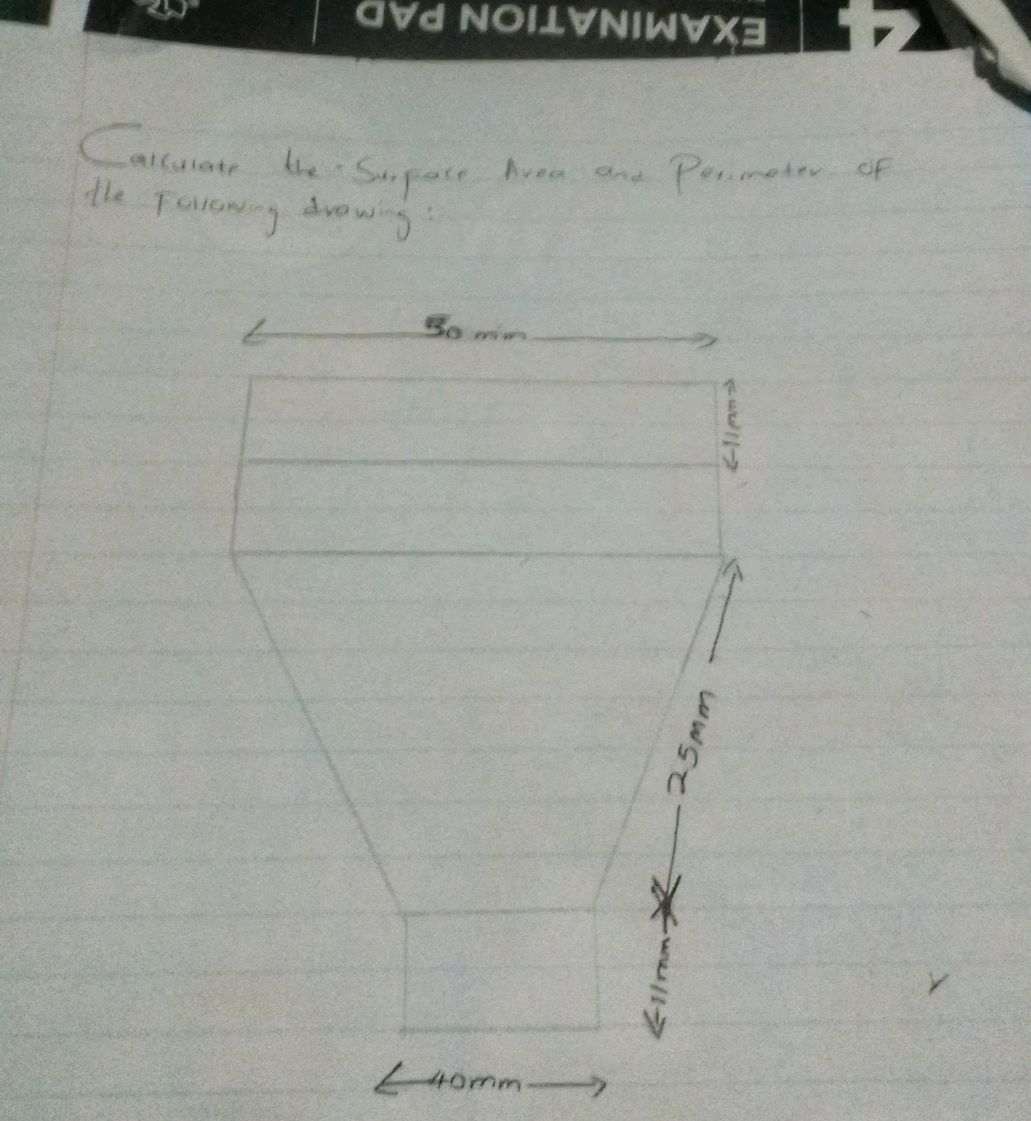 Calculate the Surface Area and Perimeter of | StudyX