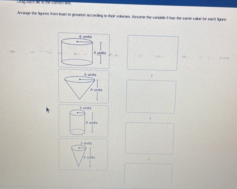 Arrange the figures from least to greatest | StudyX