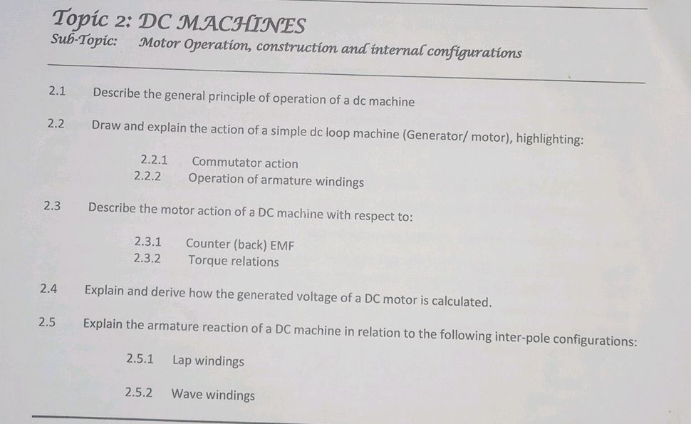 2.1 Describe the general principle of | StudyX