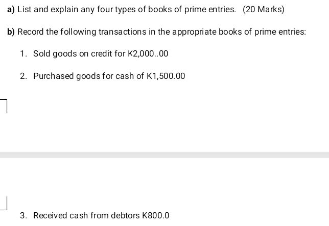 a) List and explain any four types of books | StudyX