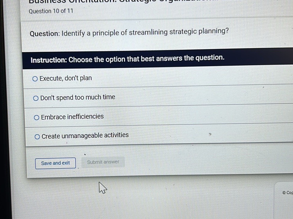 Question: Identify a principle of | StudyX