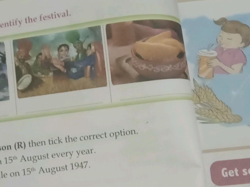 Identify the festival. son (R) then tick | StudyX