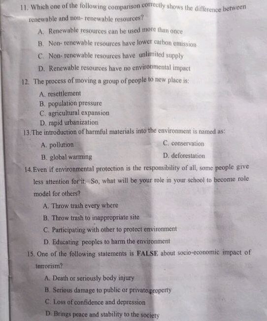11. Which one of the following comparison | StudyX