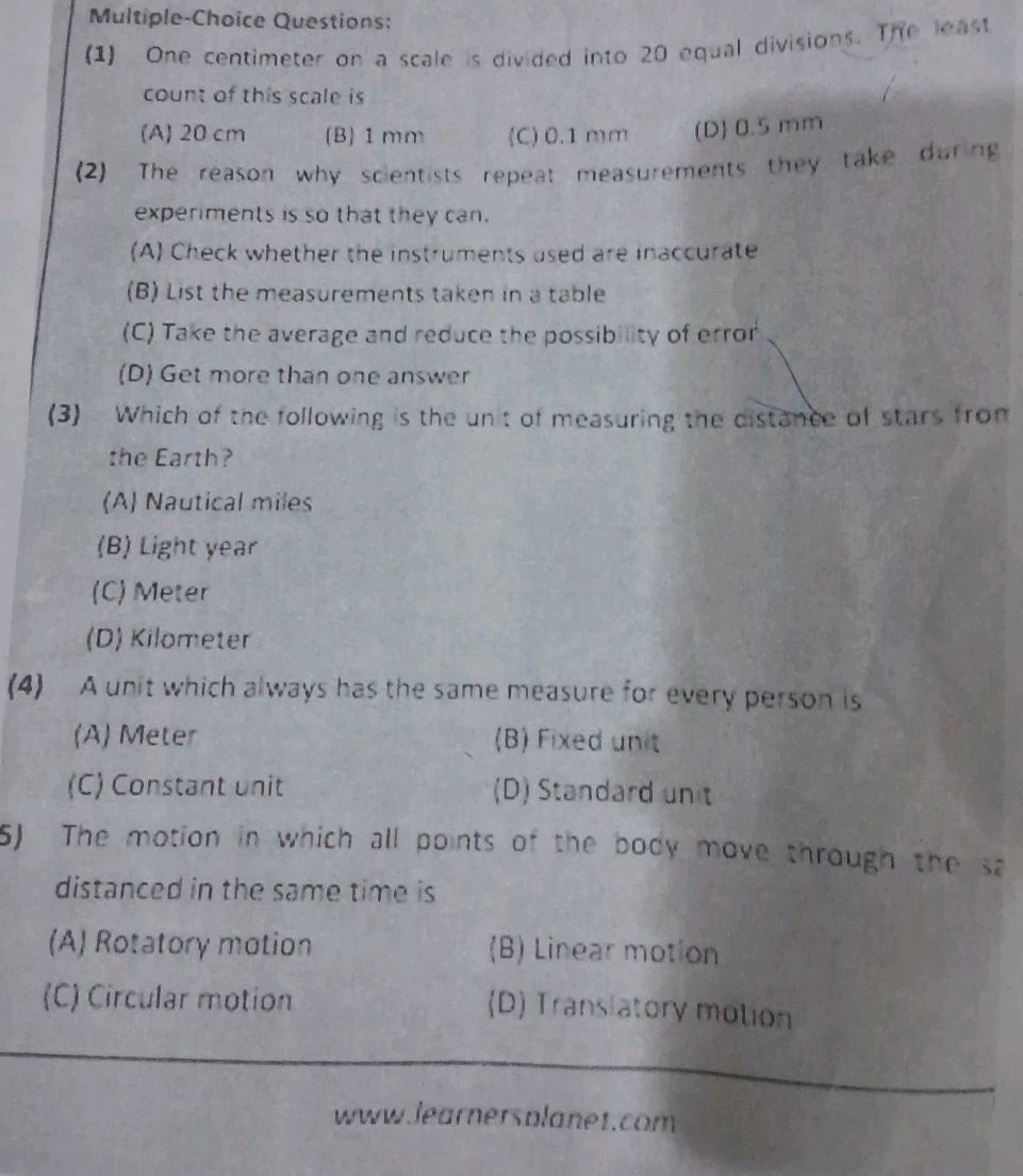 Multiple-Choice Questions: (1) One | StudyX