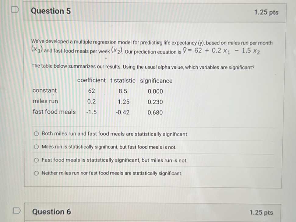 We've developed a multiple regression model | StudyX