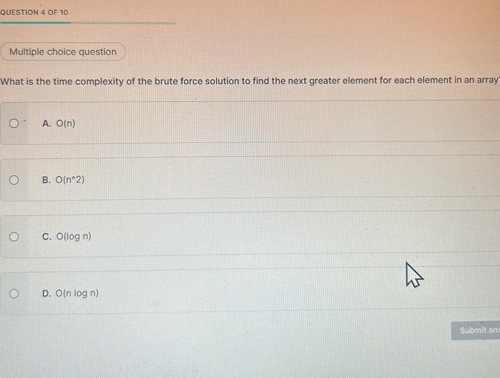 What is the time complexity of the brute | StudyX