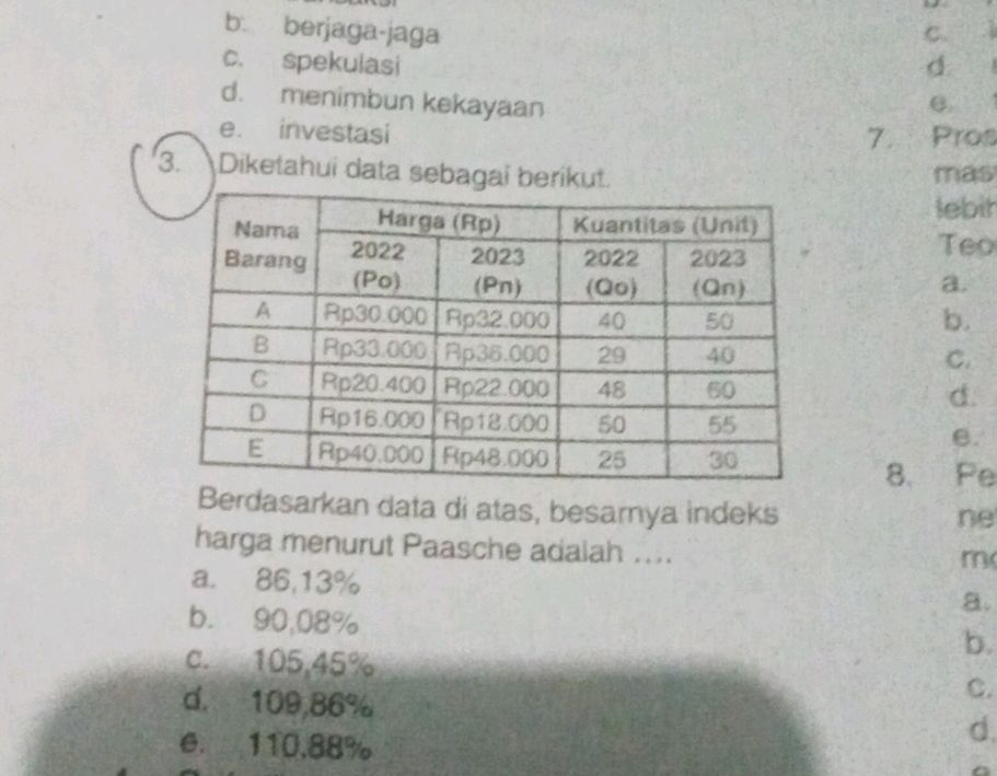 3. Diketahui data sebagai berikut. | Nama | StudyX