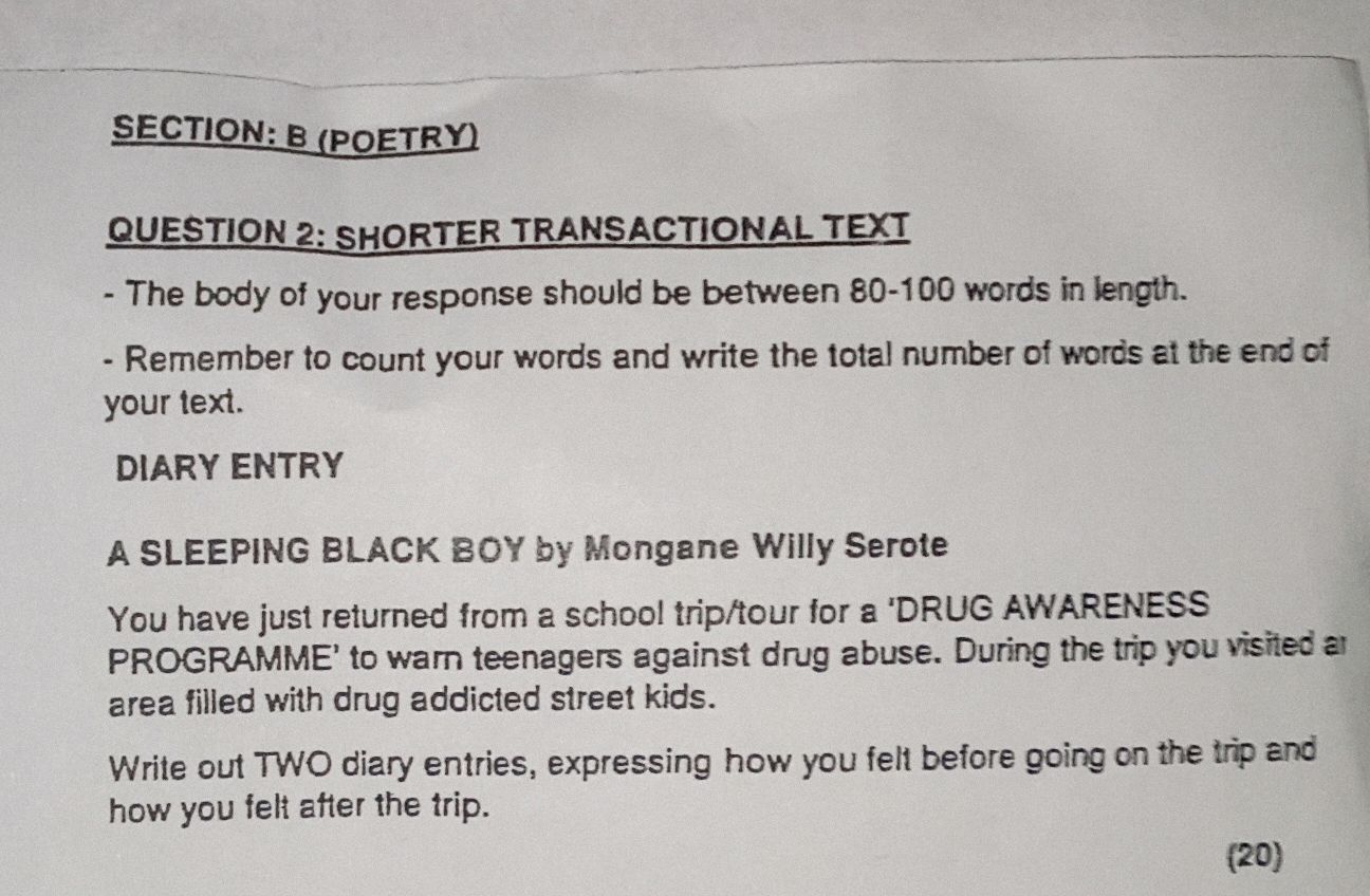 SECTION: B (POETRY) QUESTION 2: SHORTER | StudyX