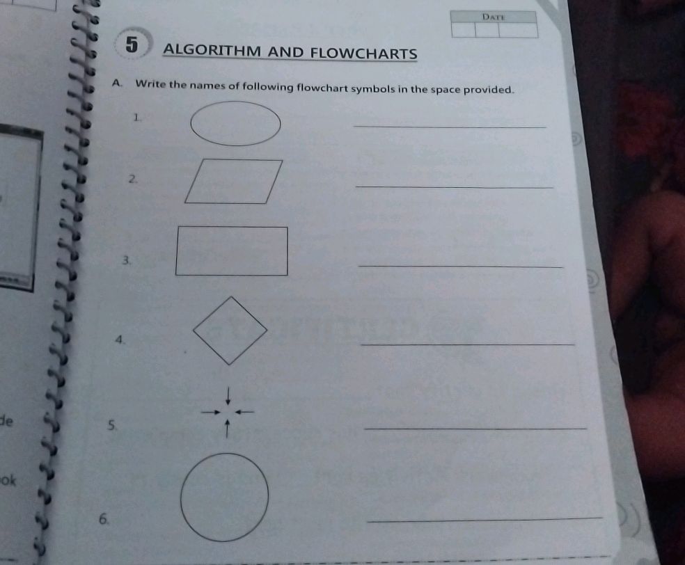 A. Write the names of following flowchart | StudyX