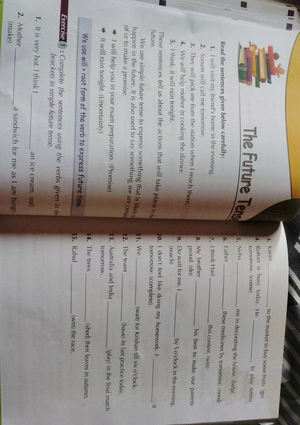 Exercise 1: Complete the sentences using the | StudyX