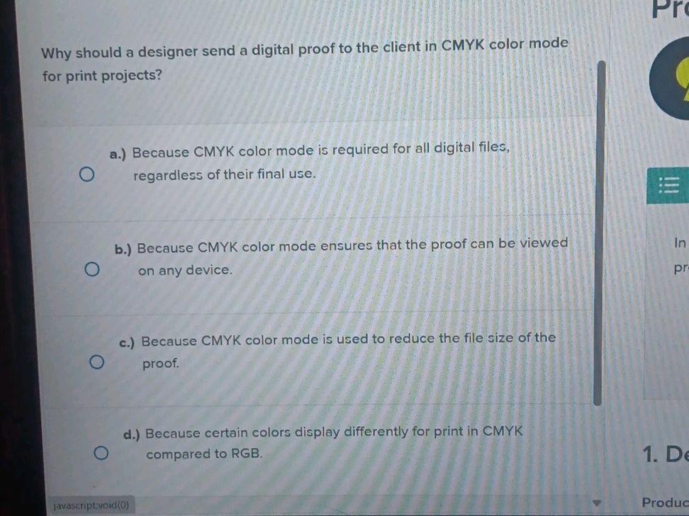 Why should a designer send a digital proof | StudyX