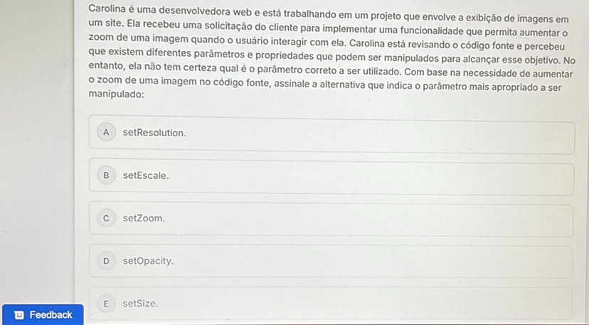 Carolina é uma desenvolvedora web e está | StudyX