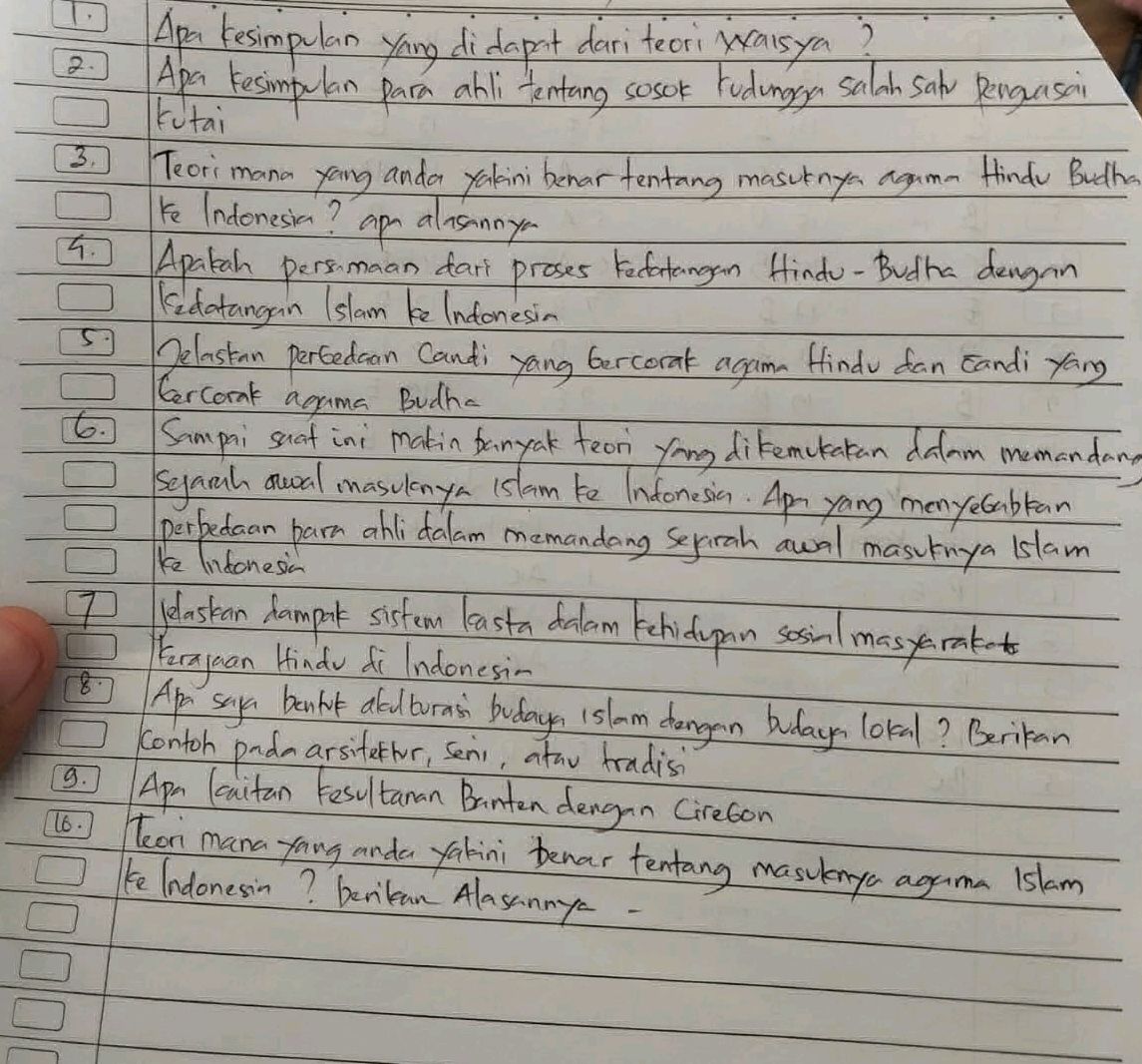 1. Apa kesimpulan yang di dapat dari teori | StudyX