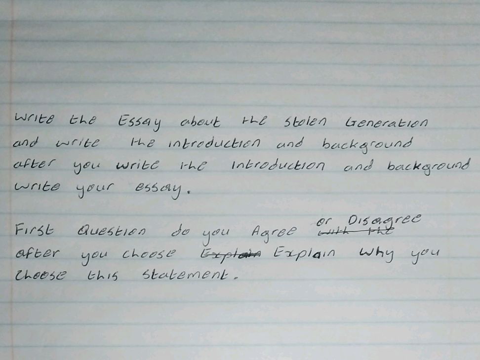 First Question do you Agree or Disagree with | StudyX