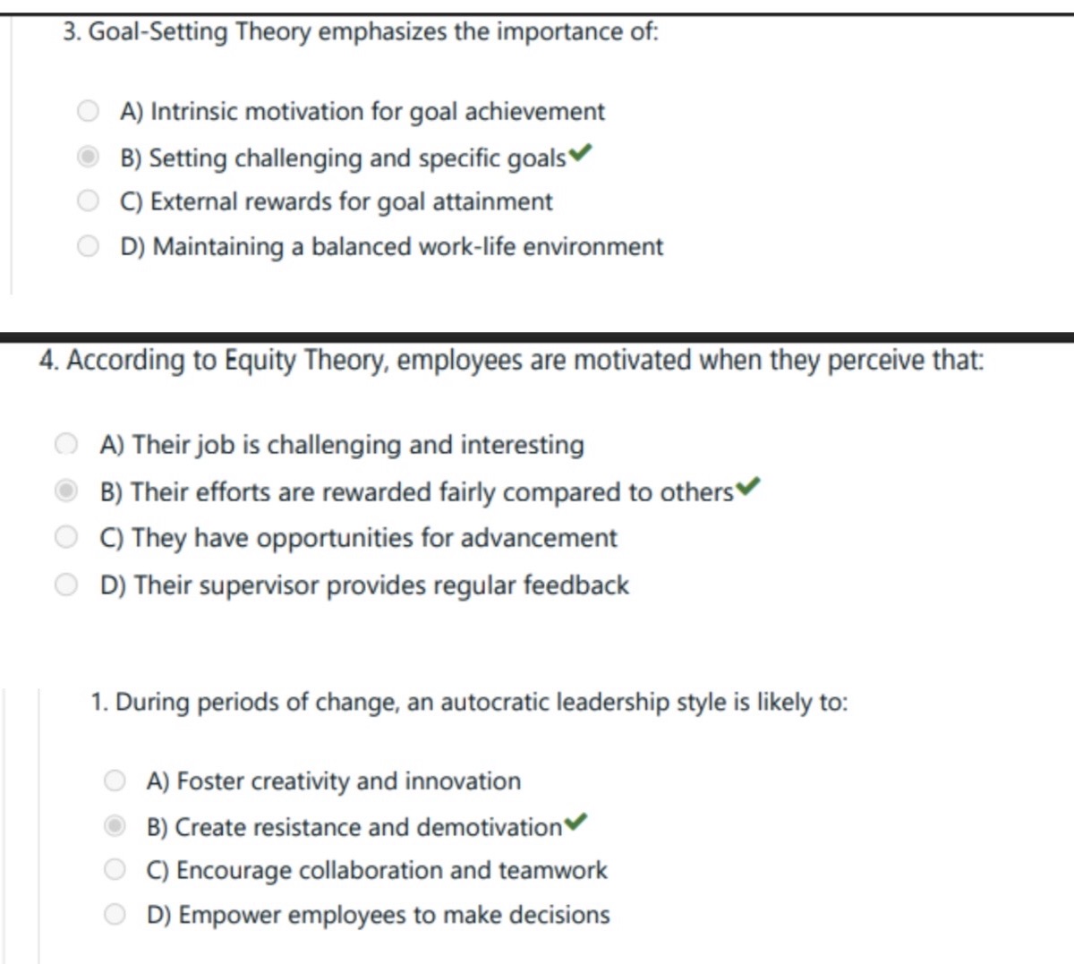 3. Goal-Setting Theory emphasizes the | StudyX