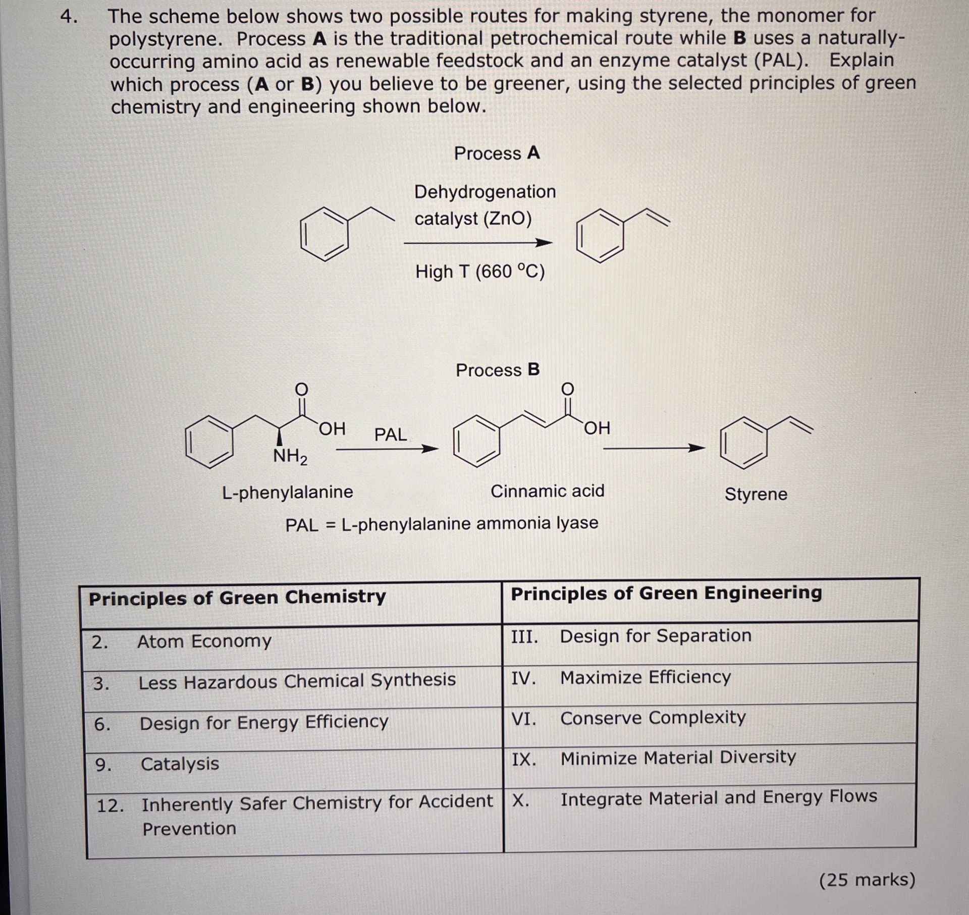 4. The scheme below shows two possible | StudyX