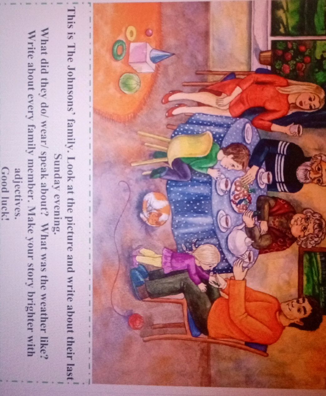 This is The Johnsons' family. Look at the | StudyX