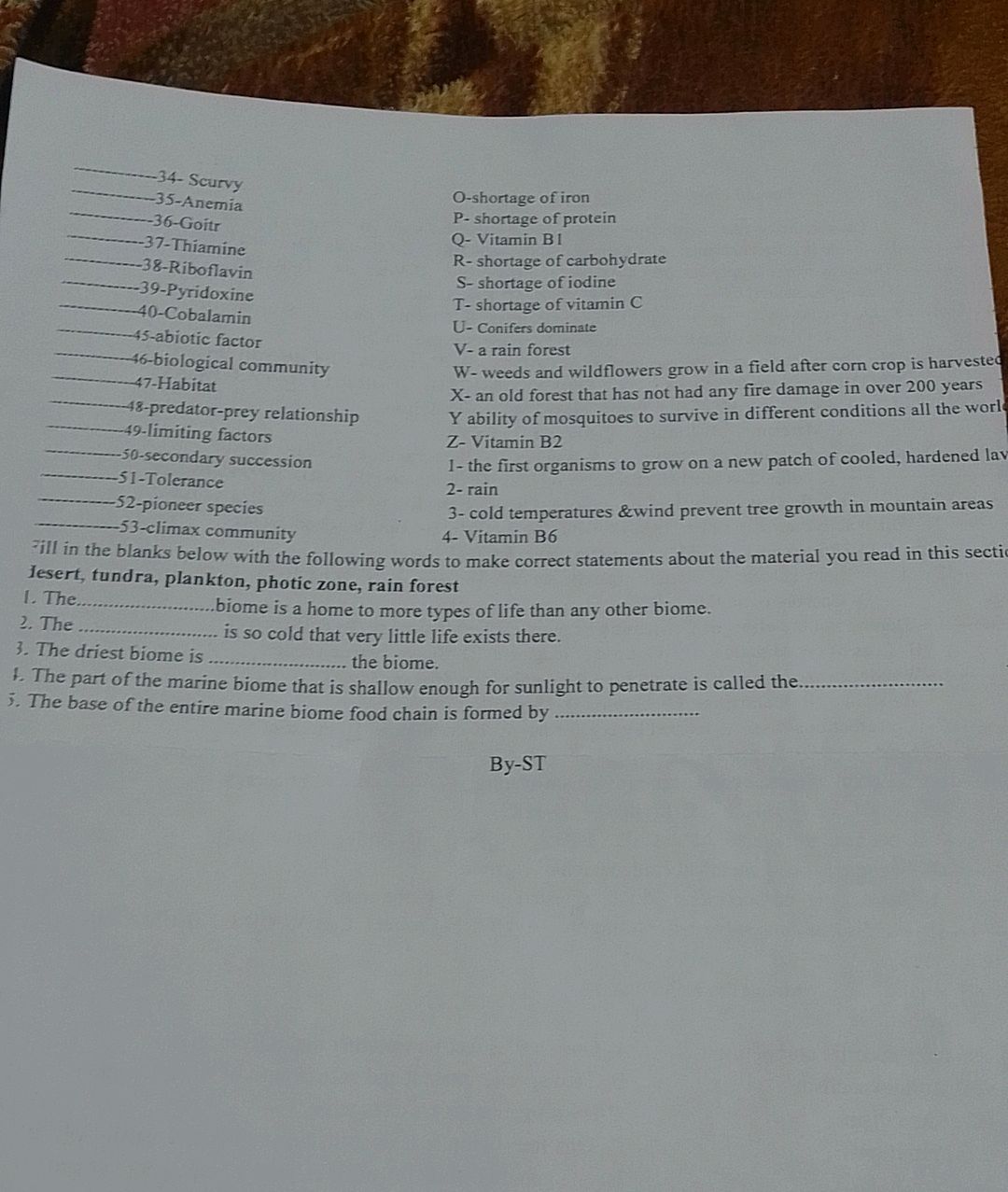 Fill in the blanks below with the following | StudyX