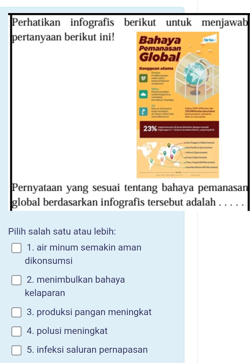 Perhatikan infografis berikut untuk menjawab | StudyX
