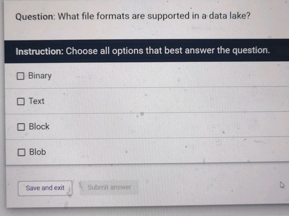 Question: What file formats are supported in | StudyX