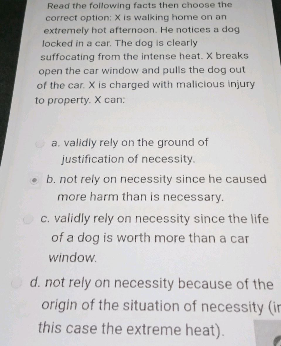 Read the following facts then choose the | StudyX