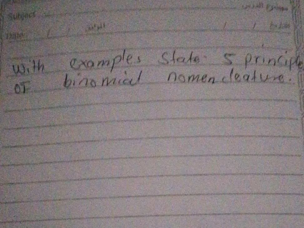 with examples. State 5 principles of | StudyX