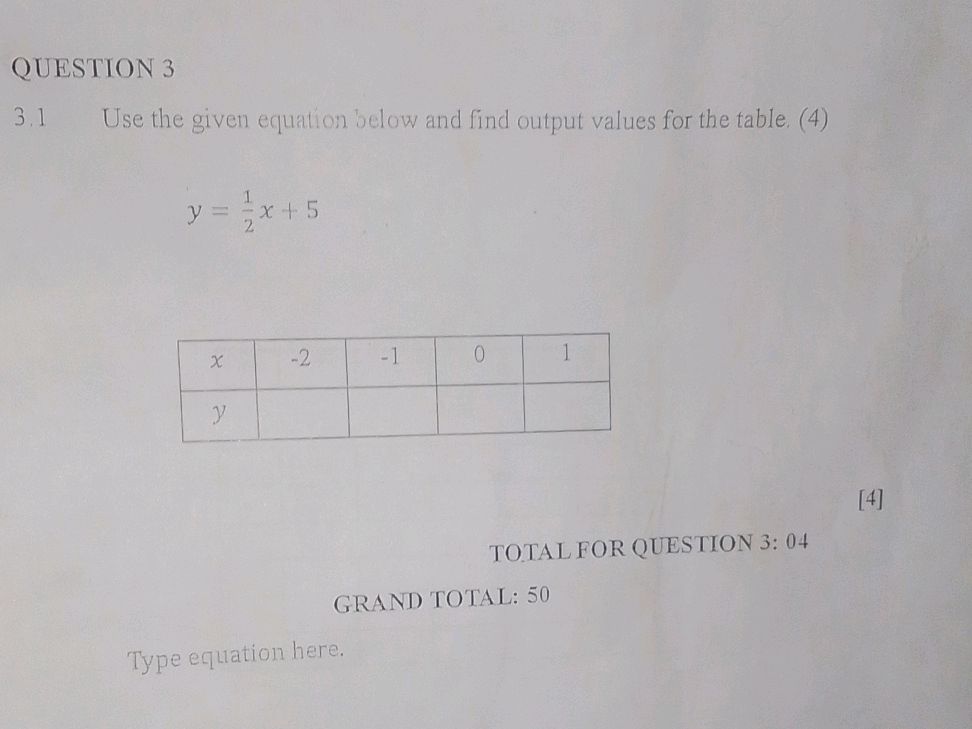 Use the given equation below and find output | StudyX