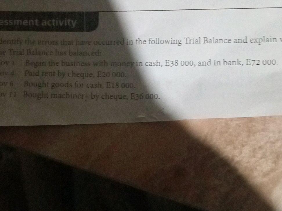 Identify the errors that have occurred in | StudyX