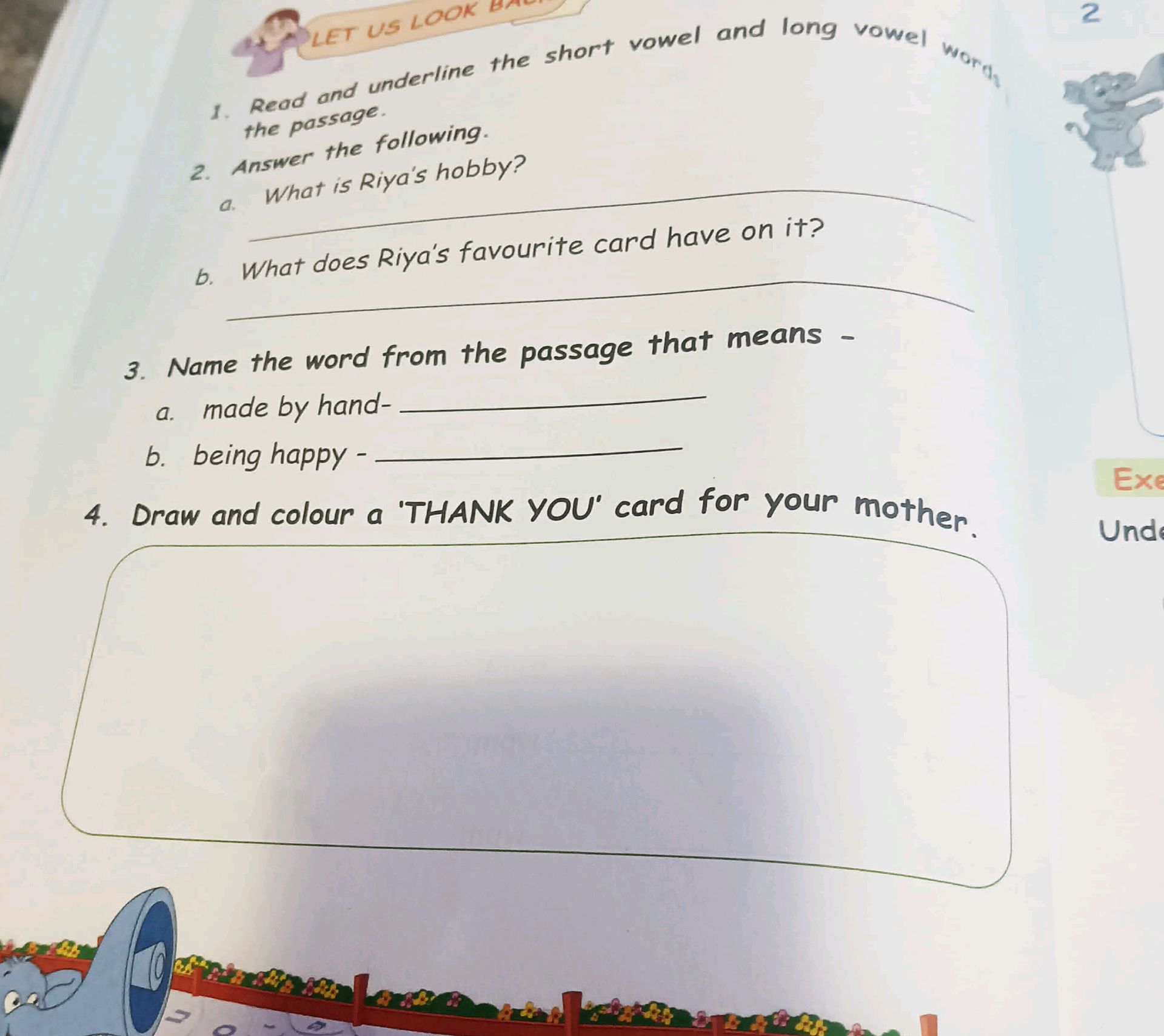 1. Read and underline the short vowel and | StudyX