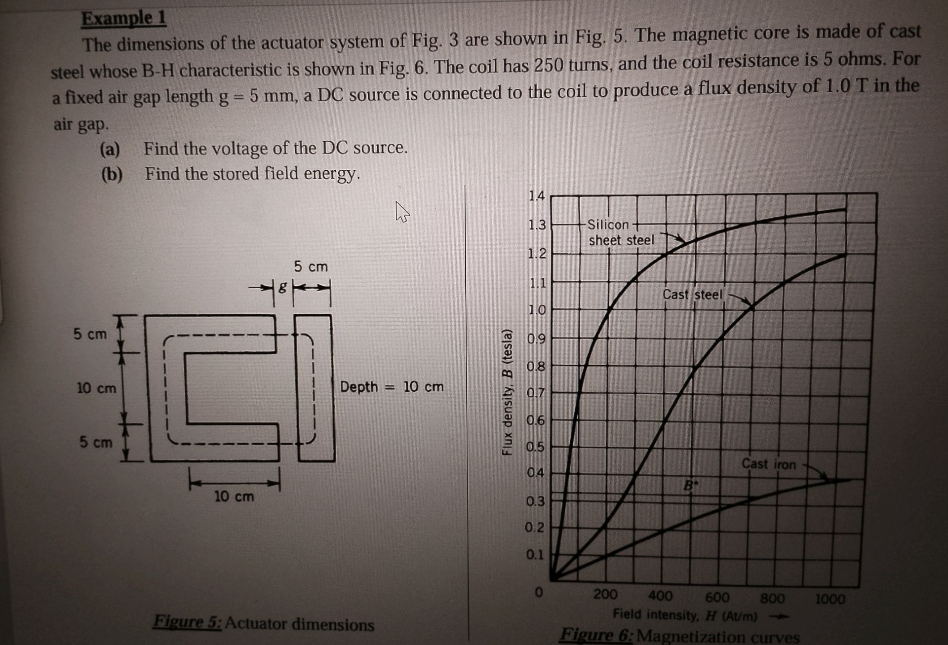 Example 1 The dimensions of the actuator | StudyX