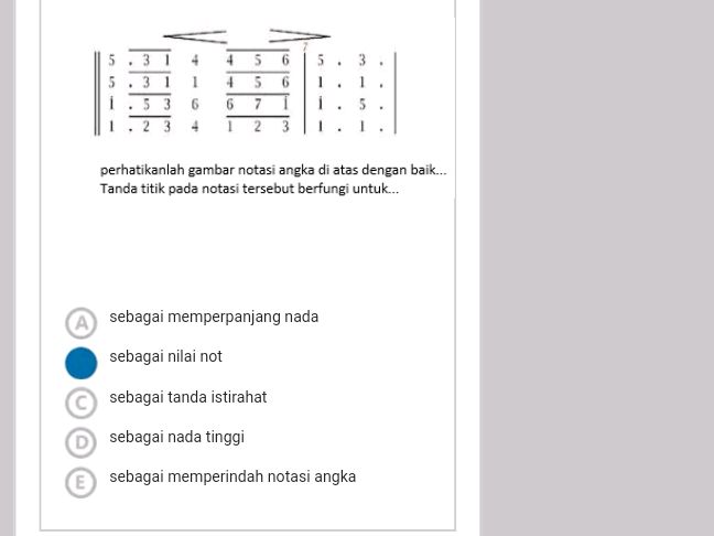 perhatikanlah gambar notasi angka di atas | StudyX