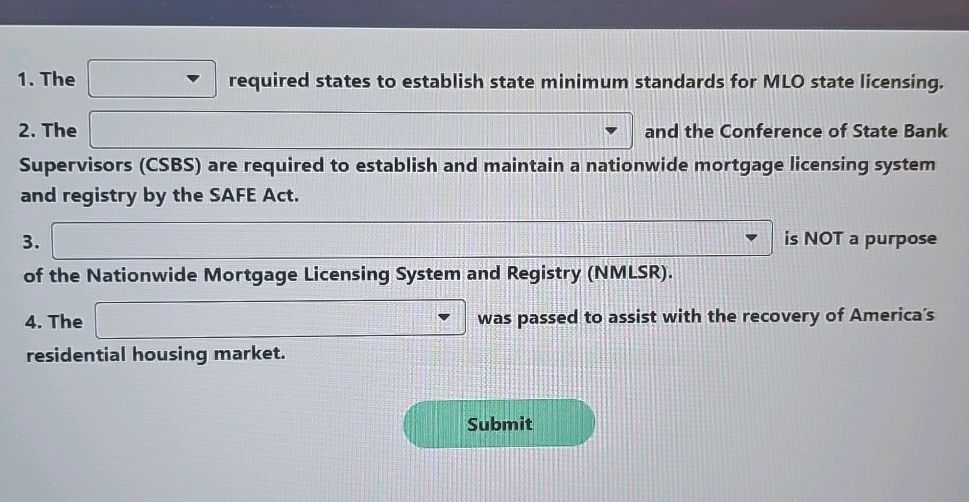 1. The required states to establish state | StudyX
