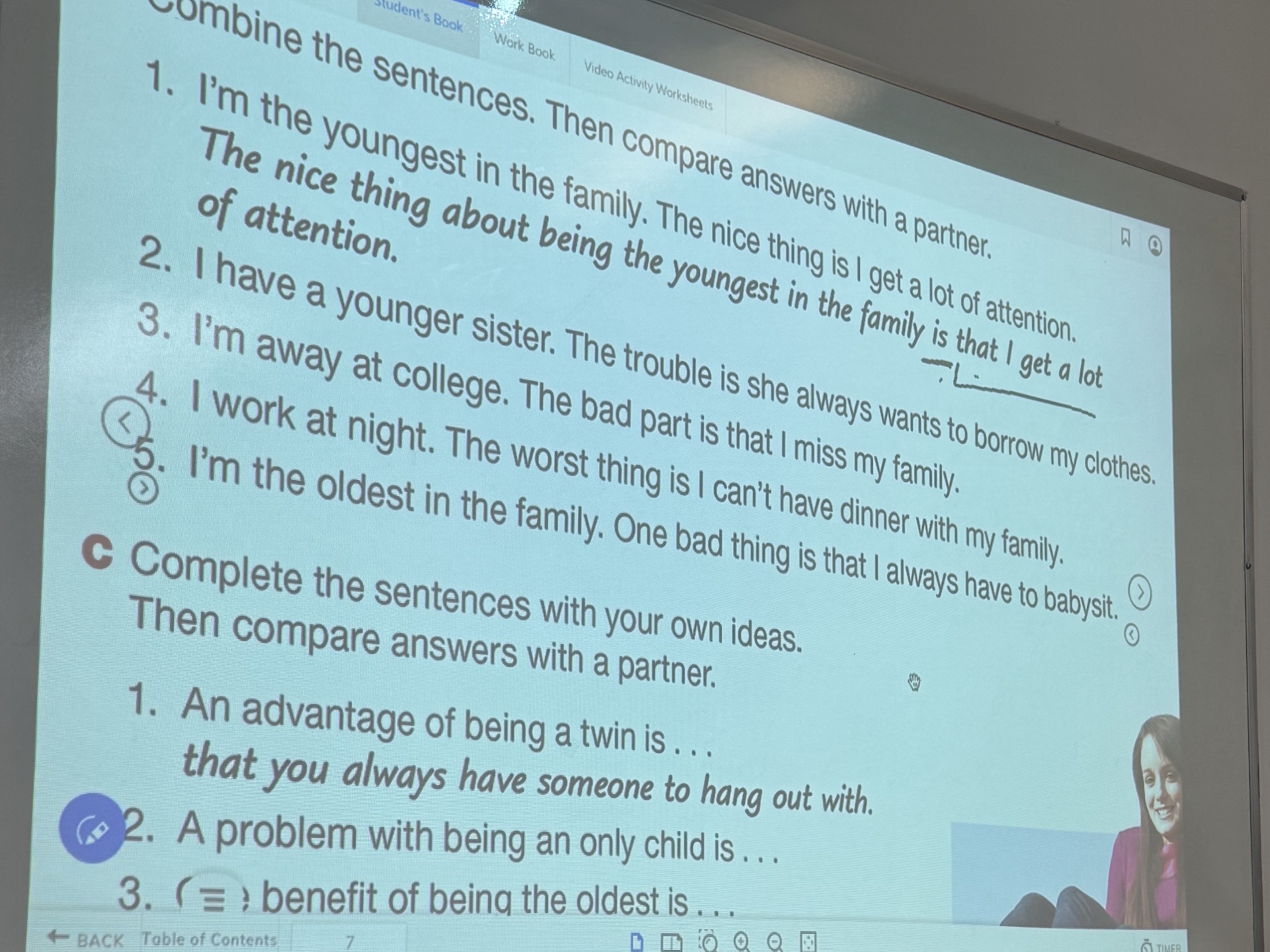 Combine the sentences. Then compare answers | StudyX