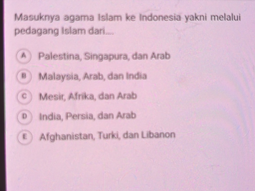 Masuknya agama Islam ke Indonesia yakni | StudyX