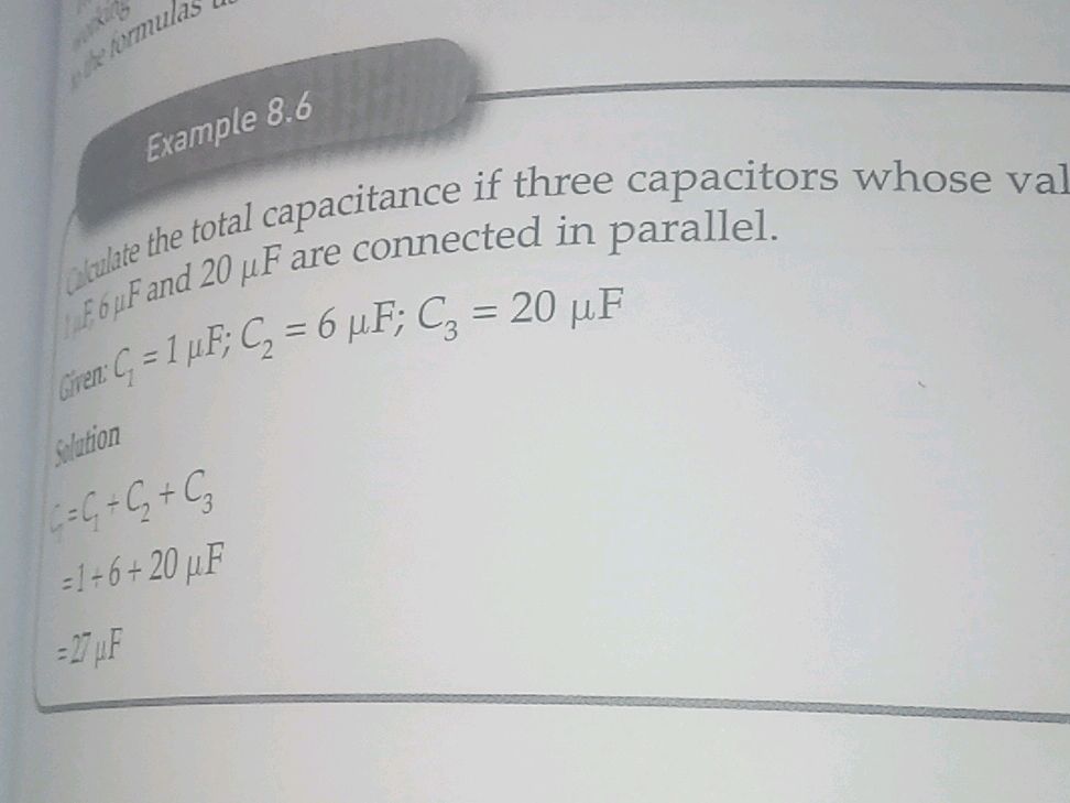 Calculate the total capacitance if three | StudyX