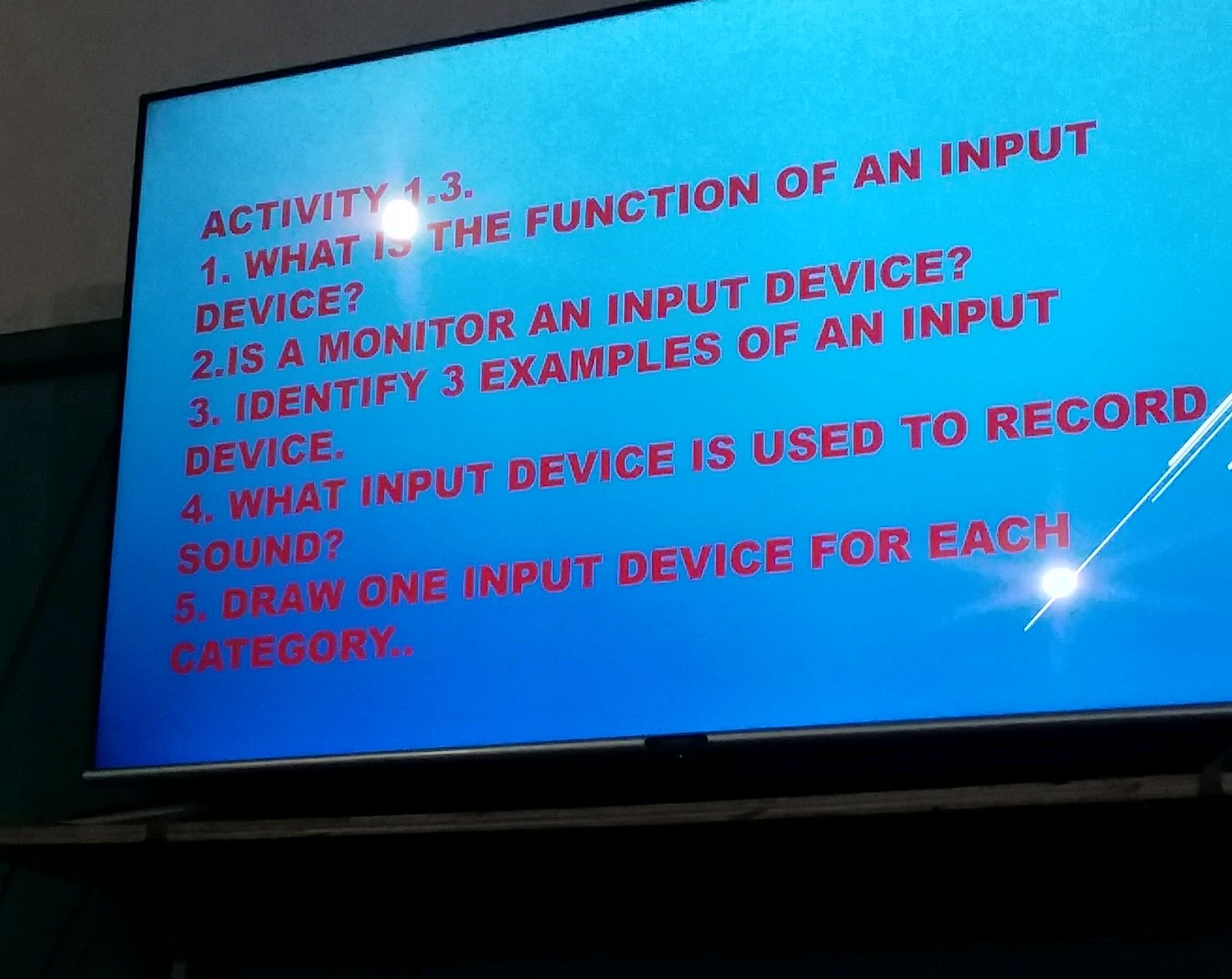 ACTIVITY 1.3. 1. WHAT IS THE FUNCTION OF AN | StudyX