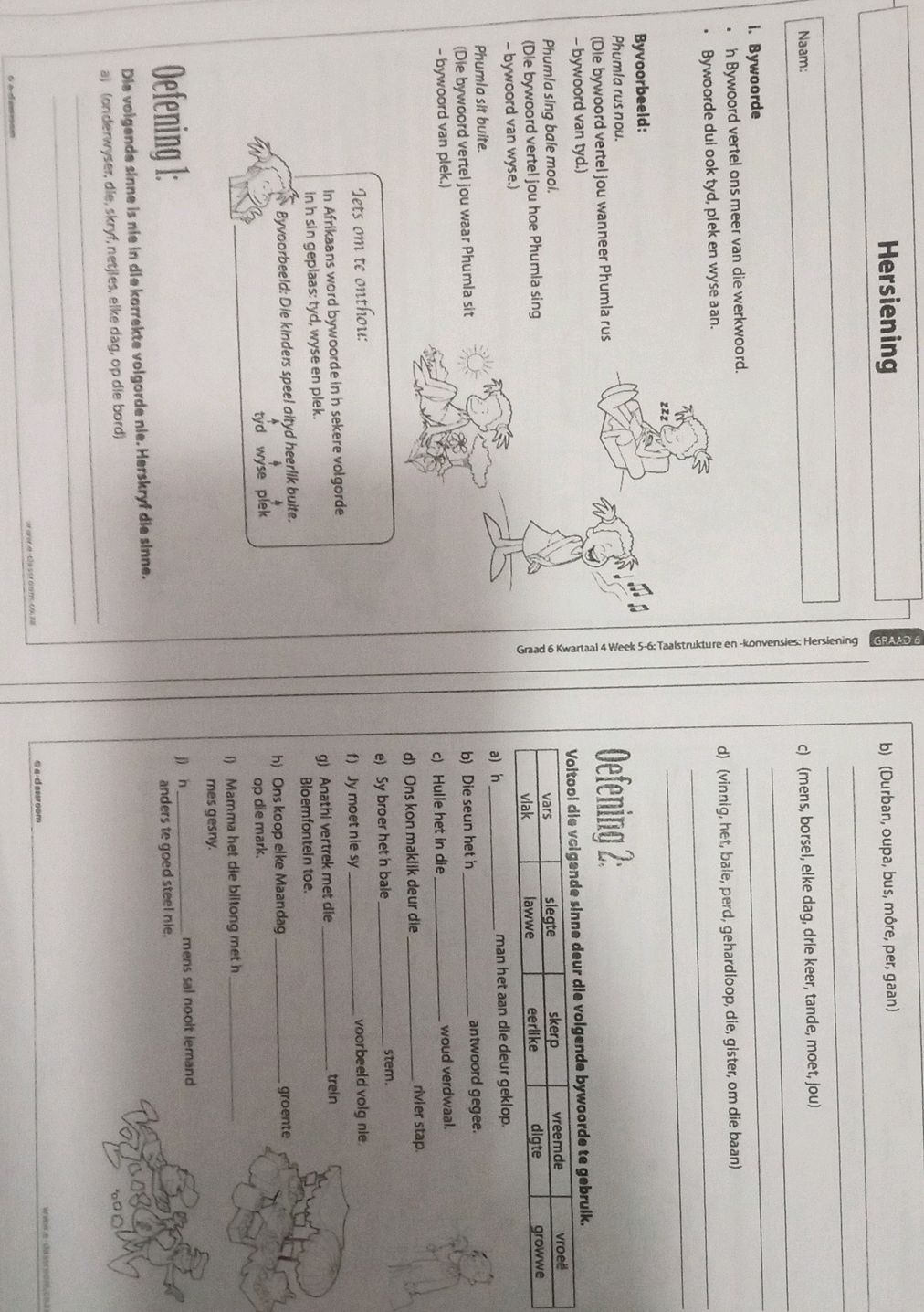 1. Bywoorde h Bywoord vertel ons meer van | StudyX