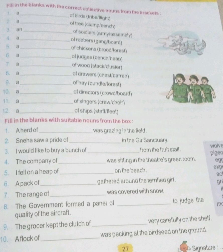 Fill in the blanks with the correct | StudyX