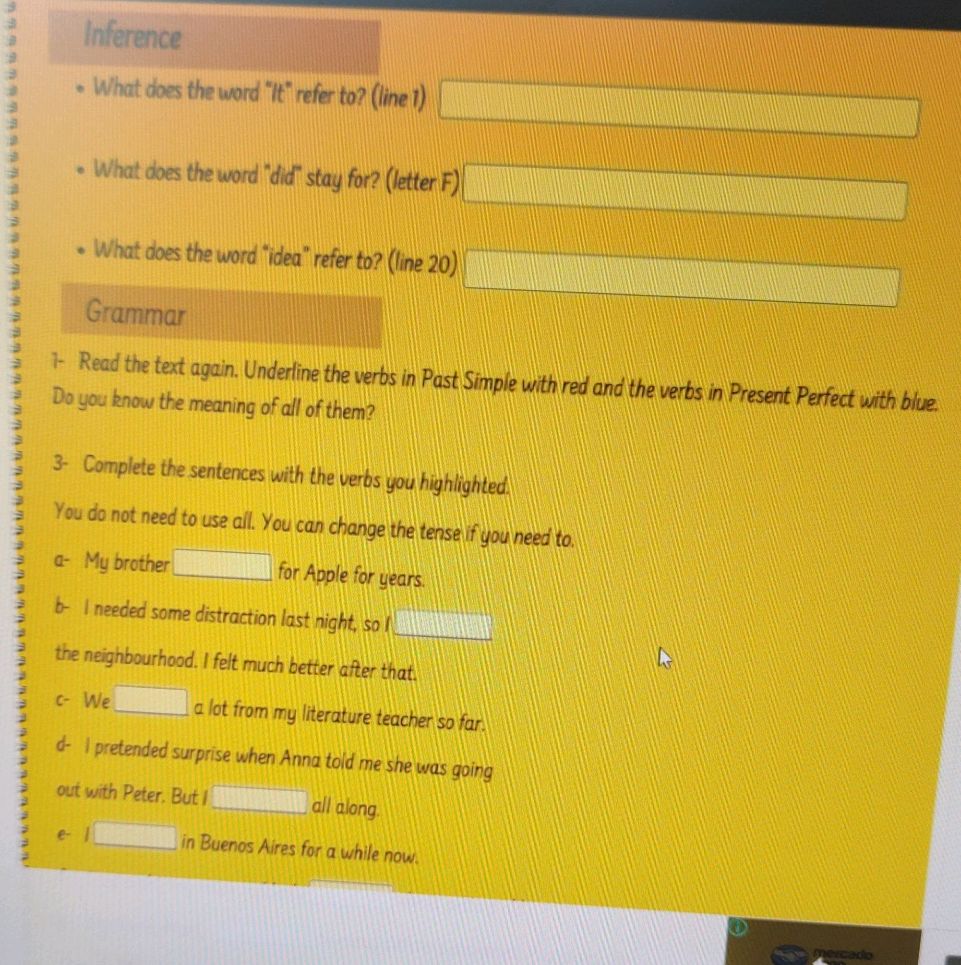 Inference * What does the word "It" refer | StudyX
