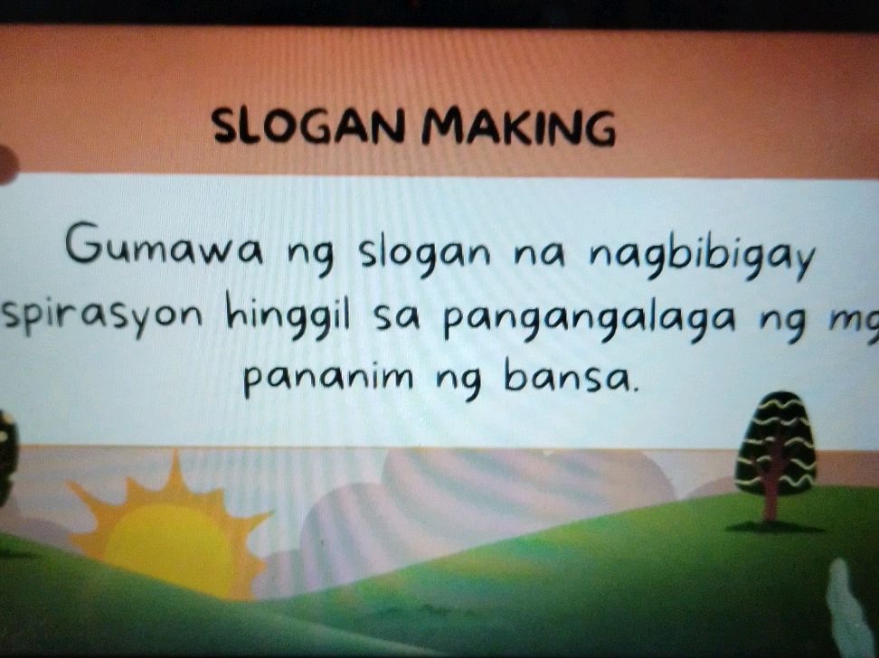 Gumawa ng slogan na nagbibigay spirasyon