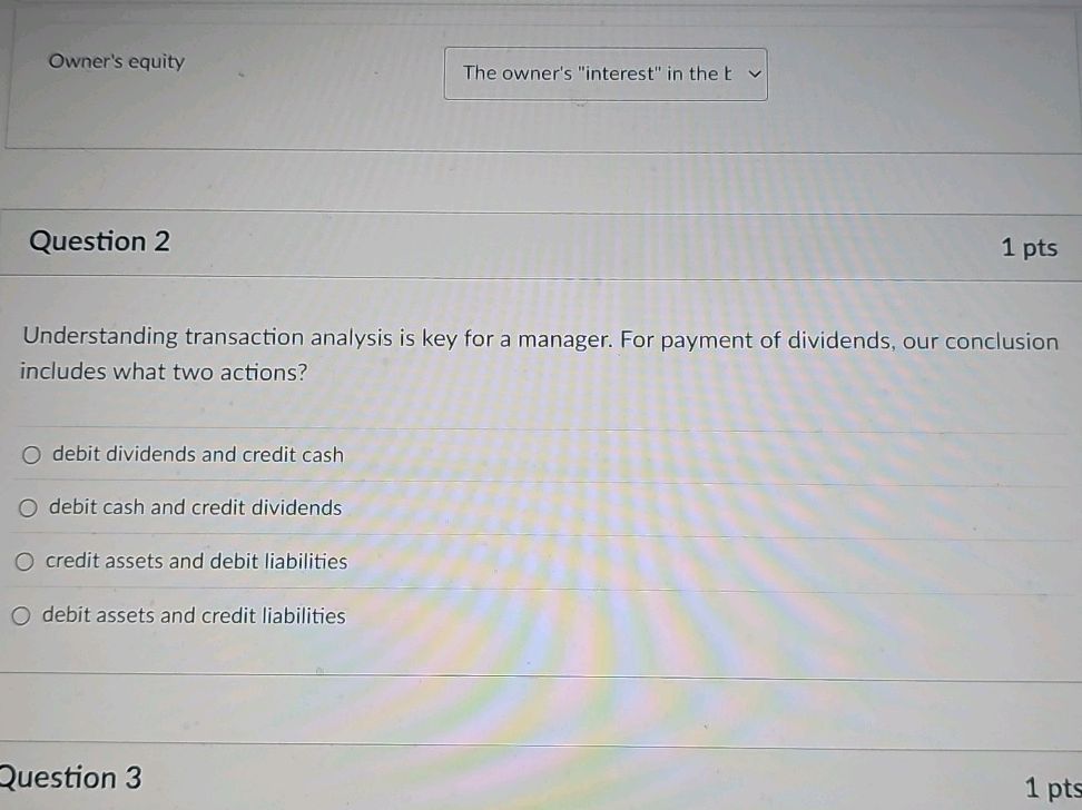 Understanding transaction analysis is key | StudyX