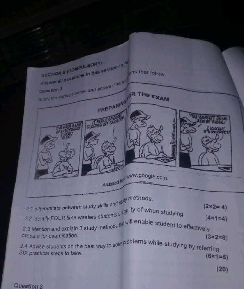 2.1 differentiate between study skills and | StudyX