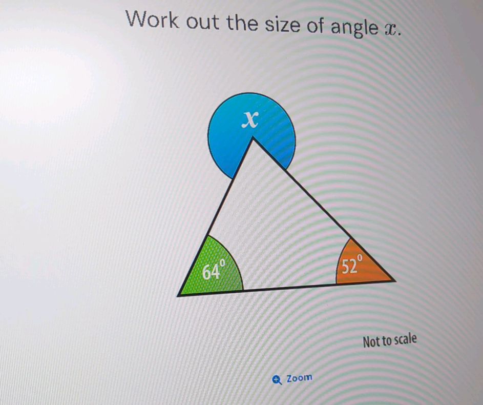 How to find the size of angle x in a triangle | StudyX