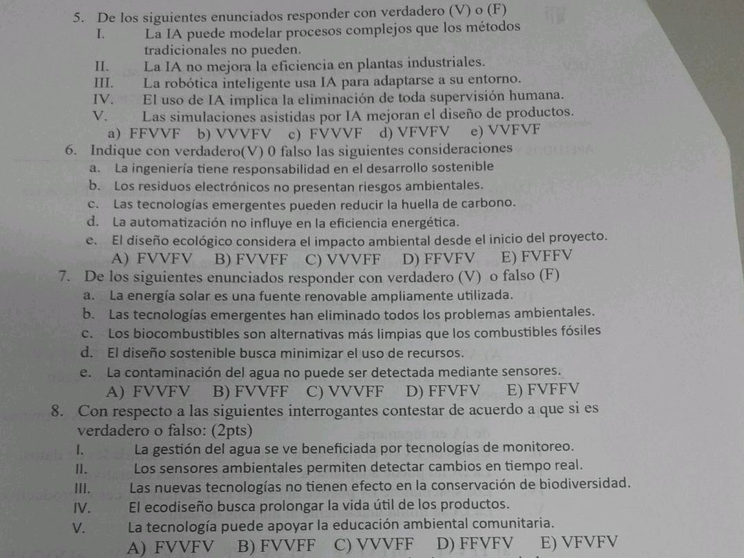 5. De los siguientes enunciados responder | StudyX